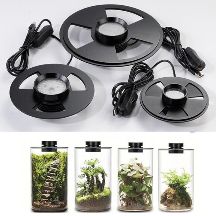 LED Moss Plant Light - USB Eco Bottle Lamp, Ventilated Hydroponic ...