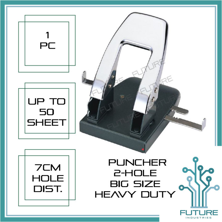 Carl 2-Hole Paper Puncher 75XL Two Hole Heavy Duty Puncher Carl 75XL ...