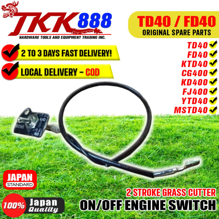 On/Off Switch Engine for TD40/FD40 2 stroke Grass Cutter Brush Cutter ...