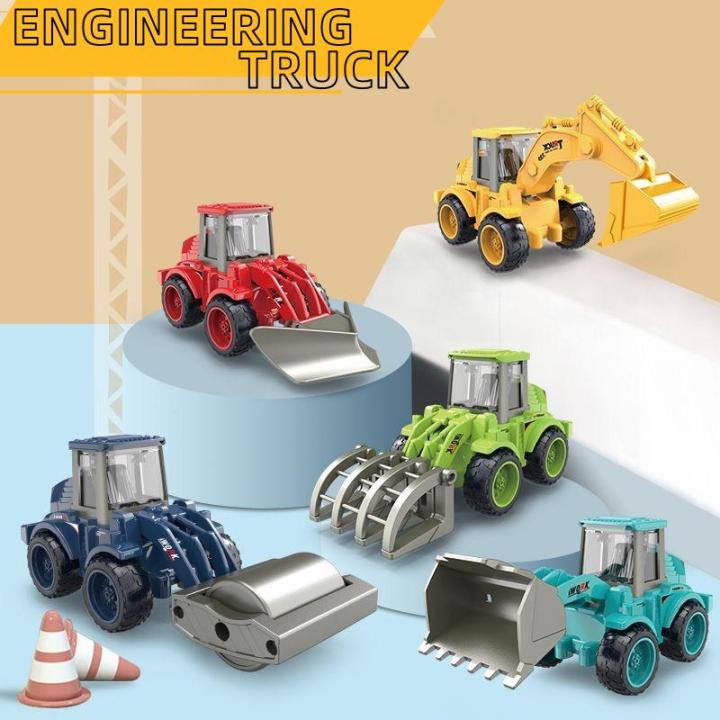 [พร้อมส่ง]เด็กวิศวกรรมเฉื่อยรถจำลอง ENGINEERING TRUCK รถขุดรุ่นรถเด็ก ...