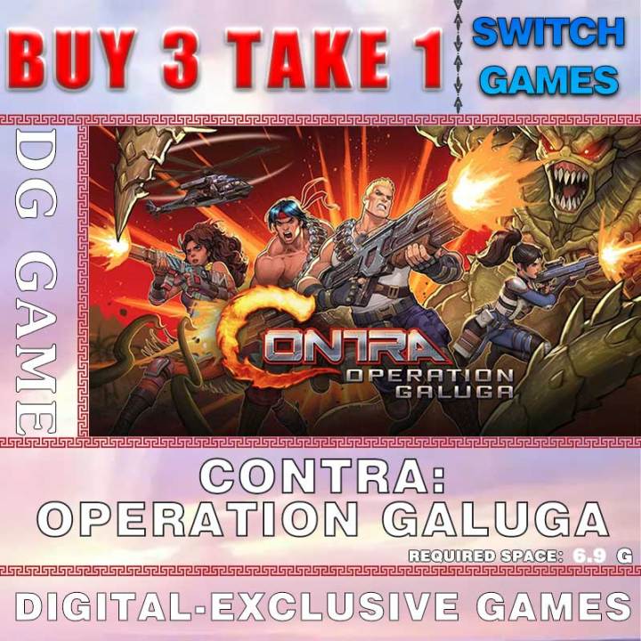 Contra: Operation Galuga Nintendo Switch Digital Game （BUY 3 TAKE 1 ...