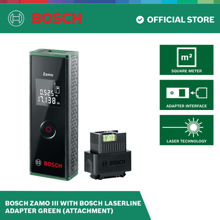 Bosch Zamo III with Laserline Adapter Green (attachment) | Lazada PH