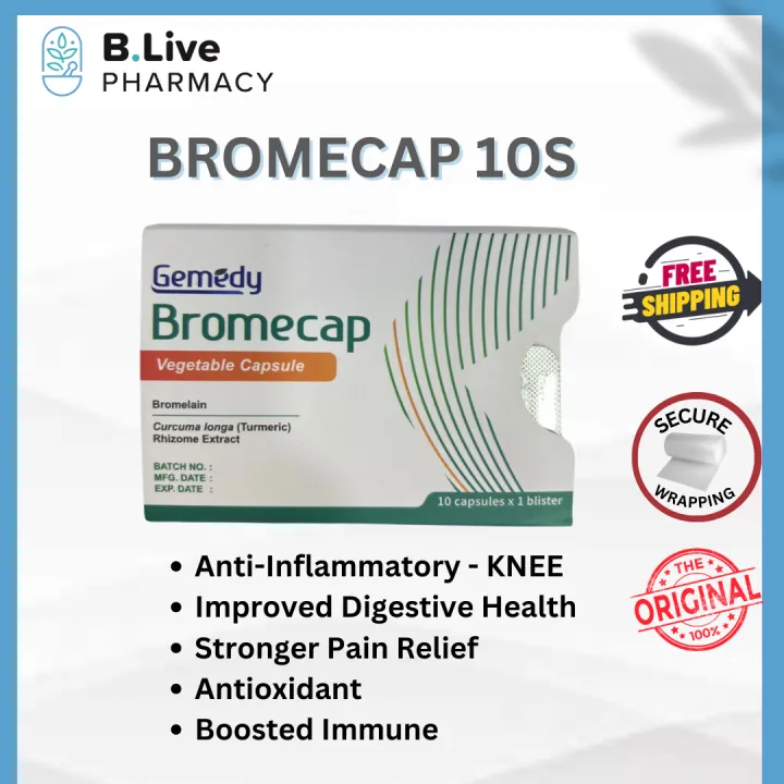 ANTI inflammatory BROMECAP 10S BROMELAIN | Lazada