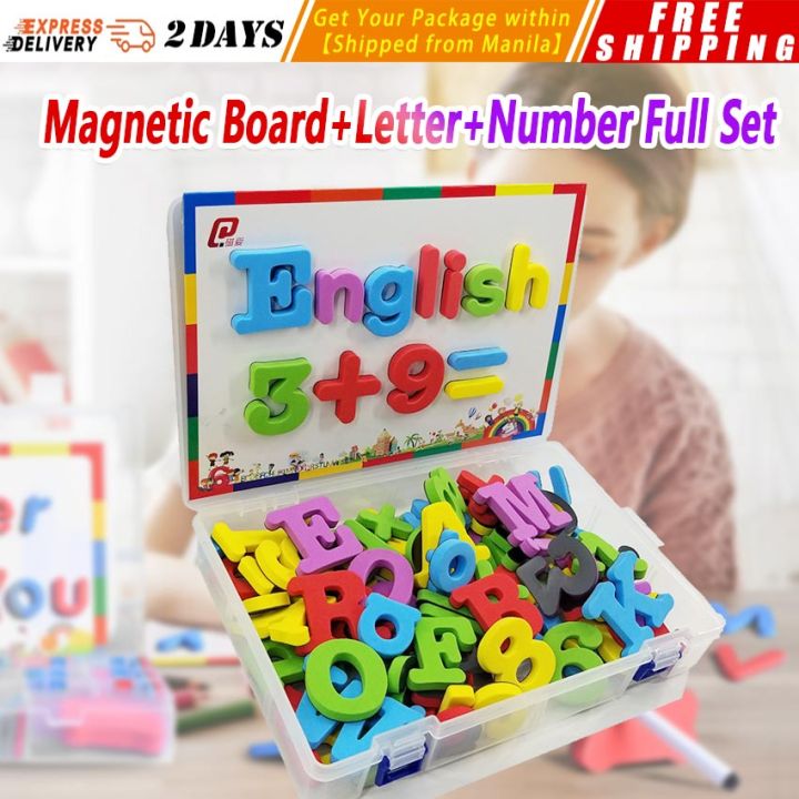 ️【Same Day Delivery】【Magnetic Board+Letter+Number Full Set】Colorful ...