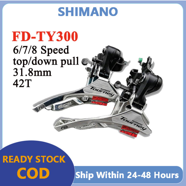 TOURNEY FD 3x TY300 6 7 8 Speed Front Derailleur Top/Down Pull MTB Road ...