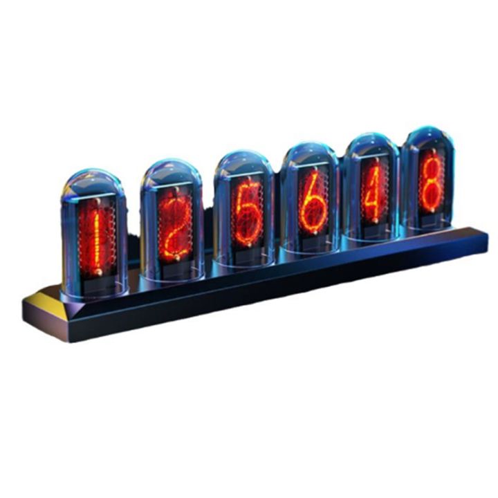 【uhunhn】-Analog Digital Tube RGB Nixie Clock LED Glows IPS Color Screen ...
