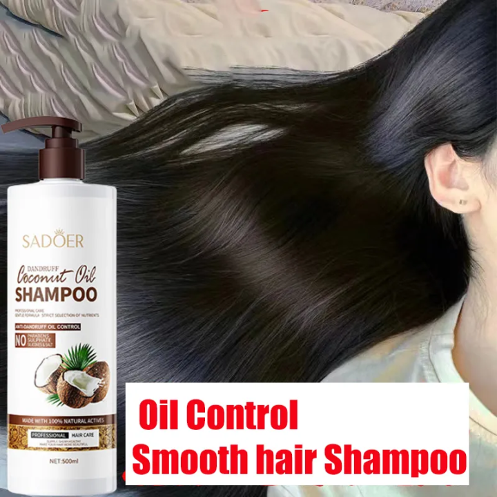 500ml Sea Salt Coconut Shampoo Anti-Dandruff Control Oil Fluffy Repair Frizz Suppleness Lasting ...