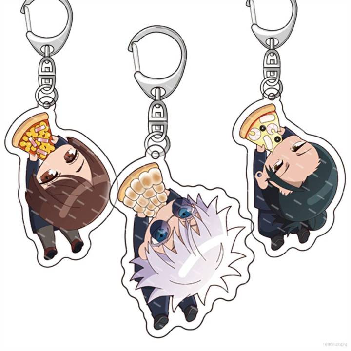 Jujutsu Kaisen Keychain Anime Keyring Acrylic Cute Cartoon Bag Pendant ...