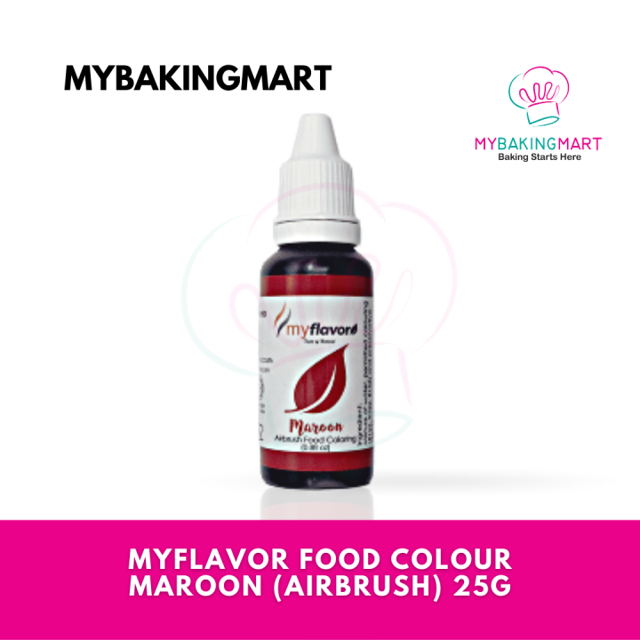 Myflavor Maroon Airbrush Edible Food Coloring | Lazada