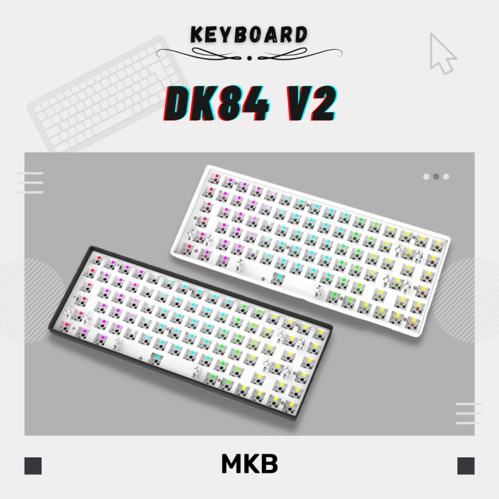 [READY STOCK] DK84 V2 Mechanical Keyboard Kit 75% Hot-Swap Customisable ...