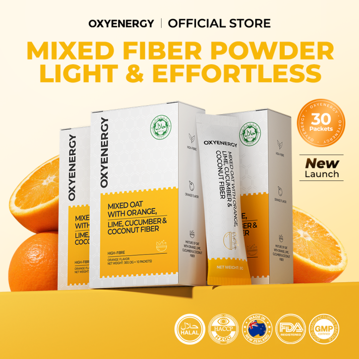 OXYENERGY Mixed fiber powder 1500mg Prebiotic + Probiotic Fruit ...