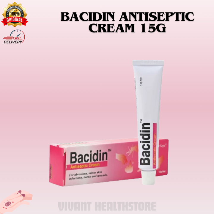 Bacidin Antiseptic Cream 15g | Lazada