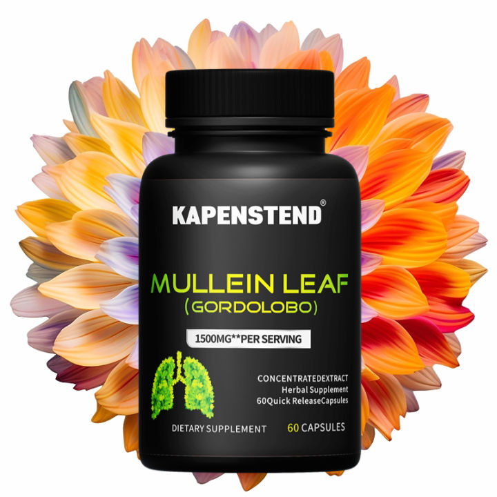 Mullein Capsules, Herbal Supplement for Lung Cleansing, Better Lung ...