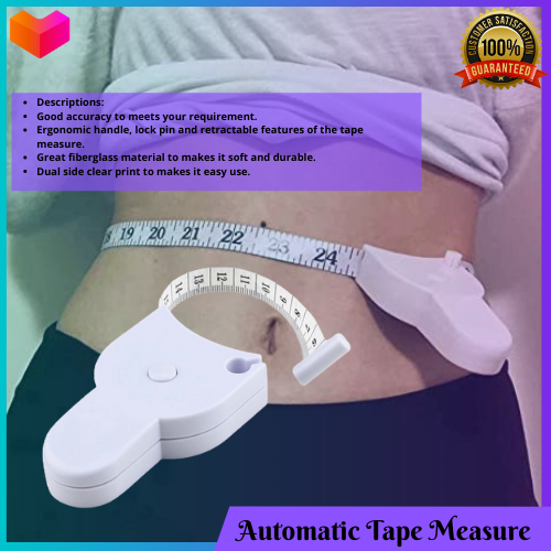 Automatic Telescopic Body Tape Measure 60 inch Self Retracting Sewing ...
