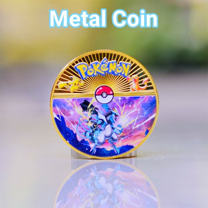 {Dingdang Toys} Pokemon Coine Metal Pokémon Coins Anime Commemorative ...