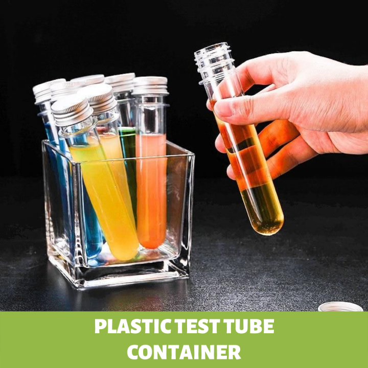 Plastic Test Tube Candy / Sweets / Food Packaging with Metal Cap ...