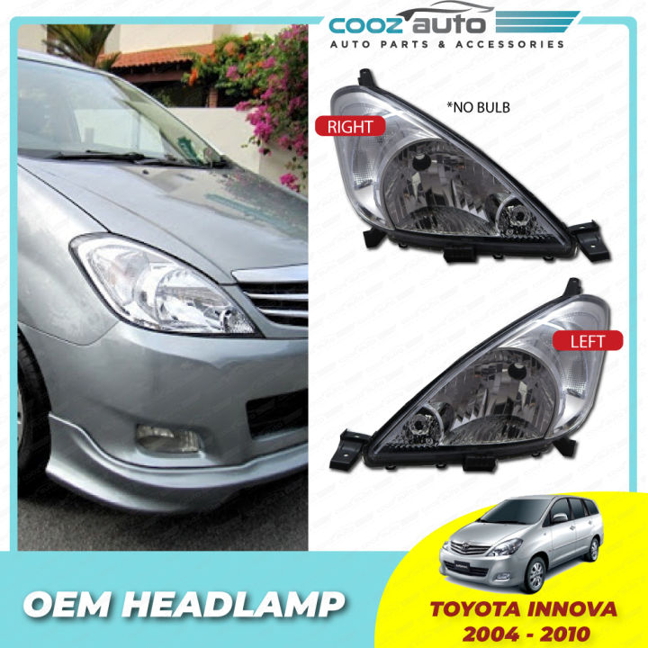 Toyota Innova 2004 - 2010 Front HeadLamp Head Lamp Light (No Bulb) | Lazada