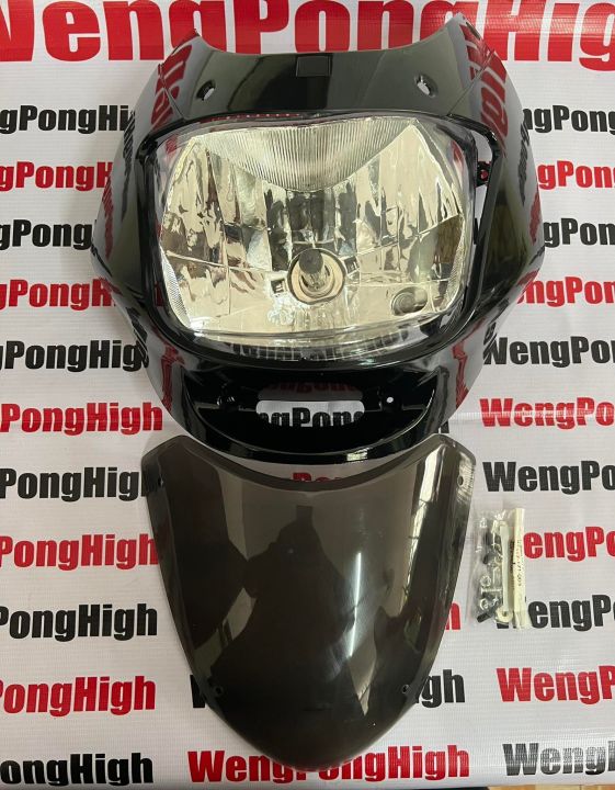 HEADLIGHT ASSY CT100 WITH COWLING AND WINDSHIELD BLACK YSK BRAND ...