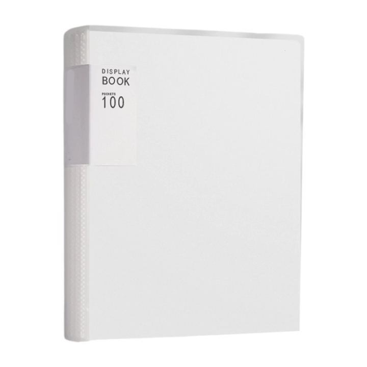 High Capacity Document Organiser 100 Pocket Presentation Display Folder ...