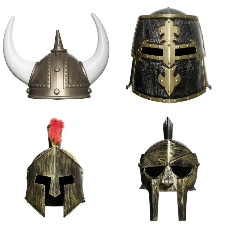 유Medieval Armour King Helmet Men Spartan Helmet Warrior Punk Rock ...