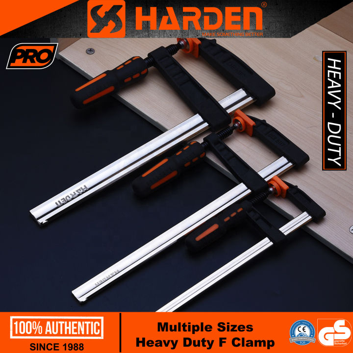 Harden Heavy Duty F Clamp (PROFESSIONAL) 50,80,120mm Tools Clamps ...