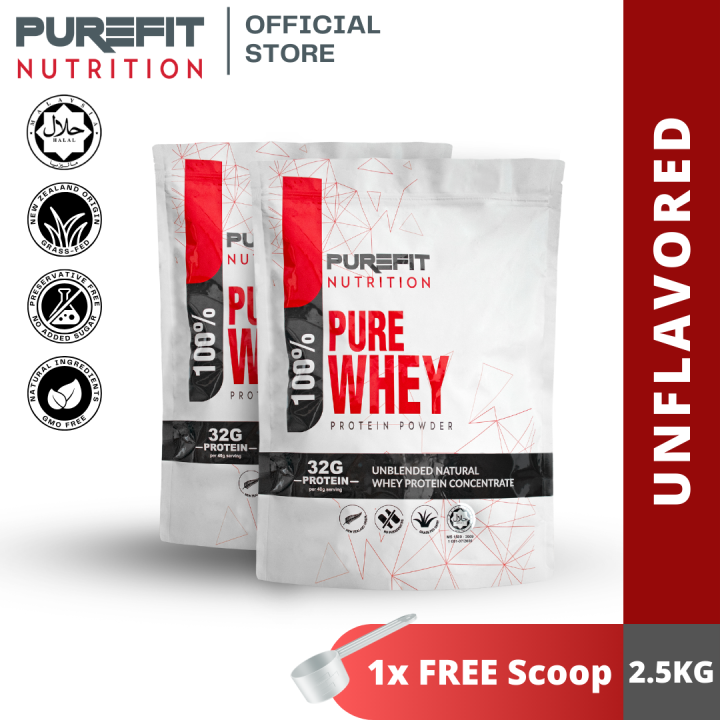 PURE WHEY PROTEIN POWDER 5.0KG BUNDLE PACK (NATURAL) *HALAL CERTIFIED ...