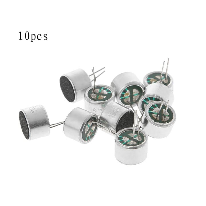 10 Pcs/Lot With 2 Pin Cables Capsule Electret Condenser Microphone 9767 ...