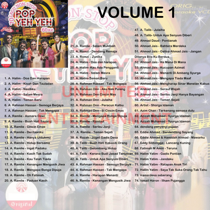 Pendrive USB Beserta Lagu Popular 60an & Pop Yeah Yeah Music MP3 Volume ...