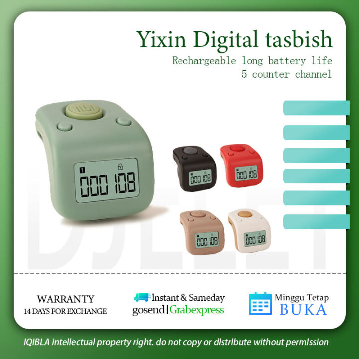 LCD Hand Finger Electronic Tasbih Digital Display Tally Muslim Counter ...