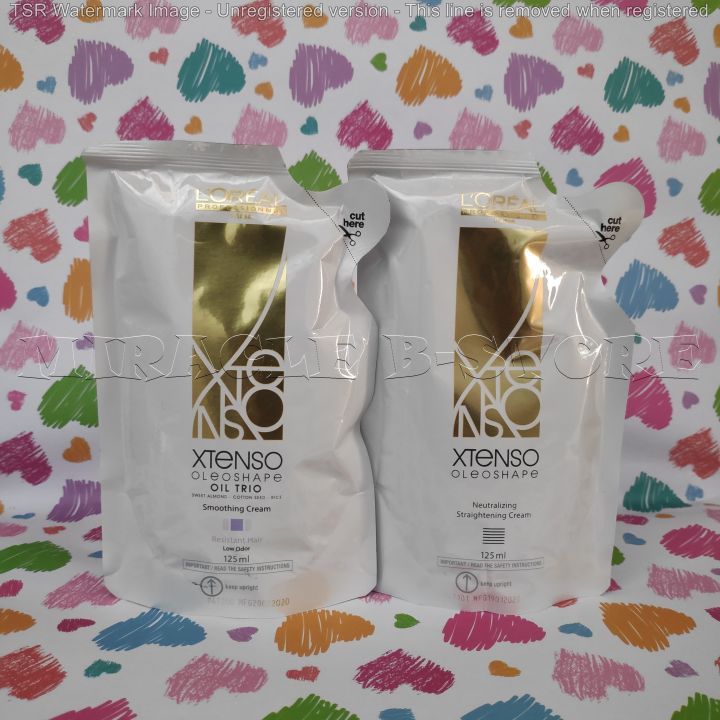 LOREAL XTENSO OLEOSHAPE SMOOTHING 125 ML X 2 STEP / L'OREAL OLEOSHAPE ...