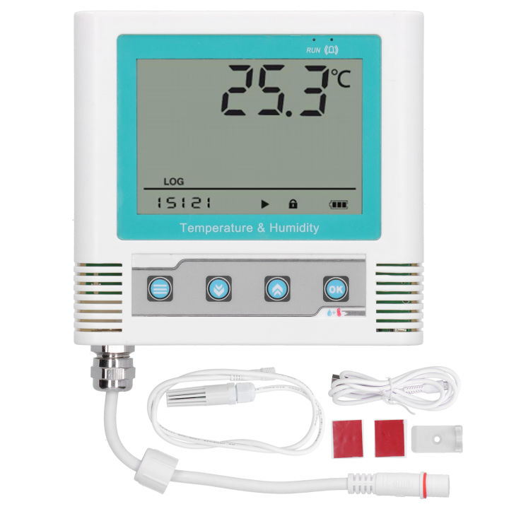 Temperature Data Logger USB External LCD Display Accurate Recorder ...
