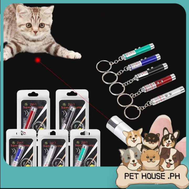 Pet Cat LED 2in1 Laser Pointer Funny Cat Stick Lighting Cat Toy | Lazada PH
