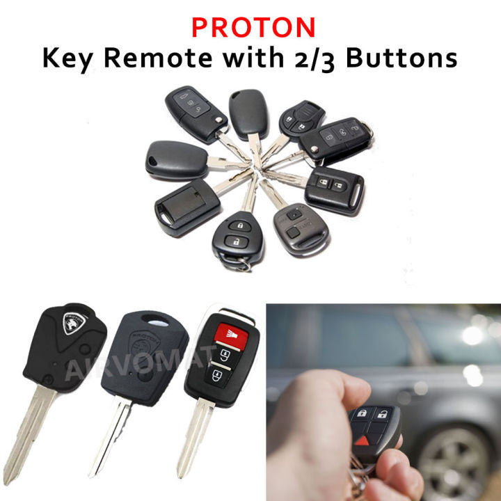 For Proton Car Key Remote with 2 Buttons / 3 Buttons Key Casing Exora ...