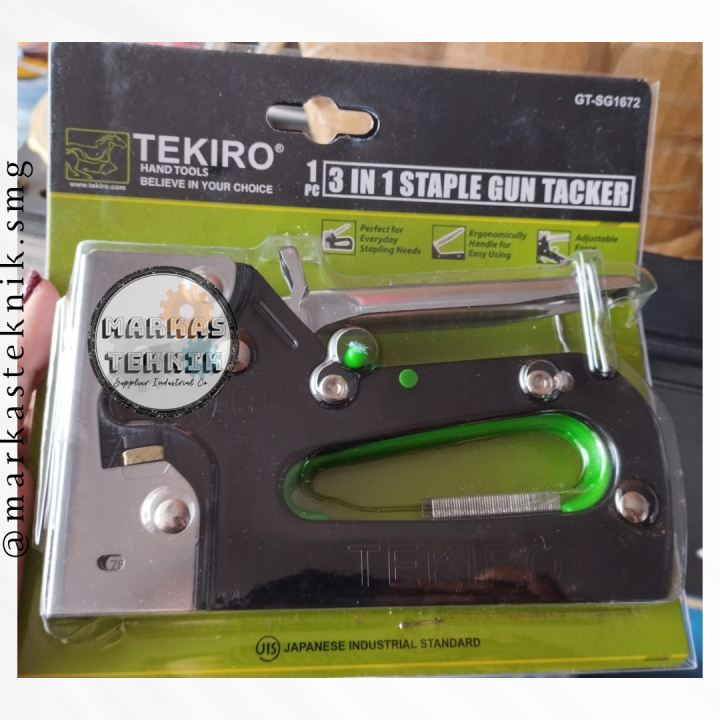 TEKIRO 3 IN 1 Staple Gun Tacker 6 - 14MM / Staples Tembak 3 IN 1 ...