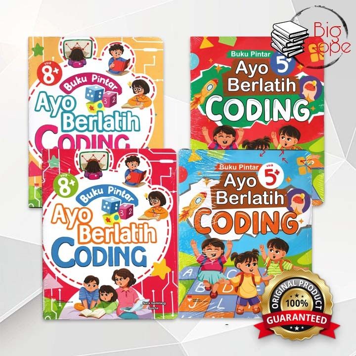 Buku Pintar Ayo berlatih Coding untuk Anak TK 5 Tahun dan 8 Tahun ...