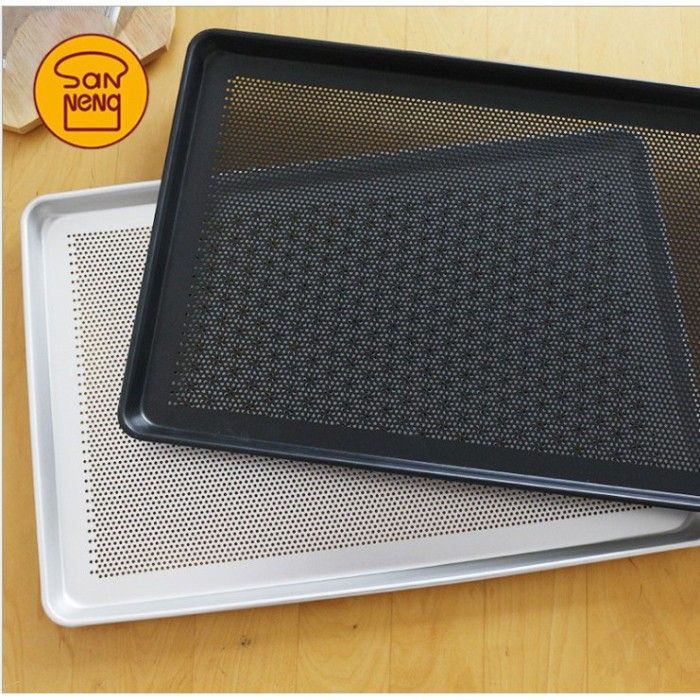 Sanneng SN1526 - Perforated Baking Tray Black Loyang 60x40 Non Stick ...