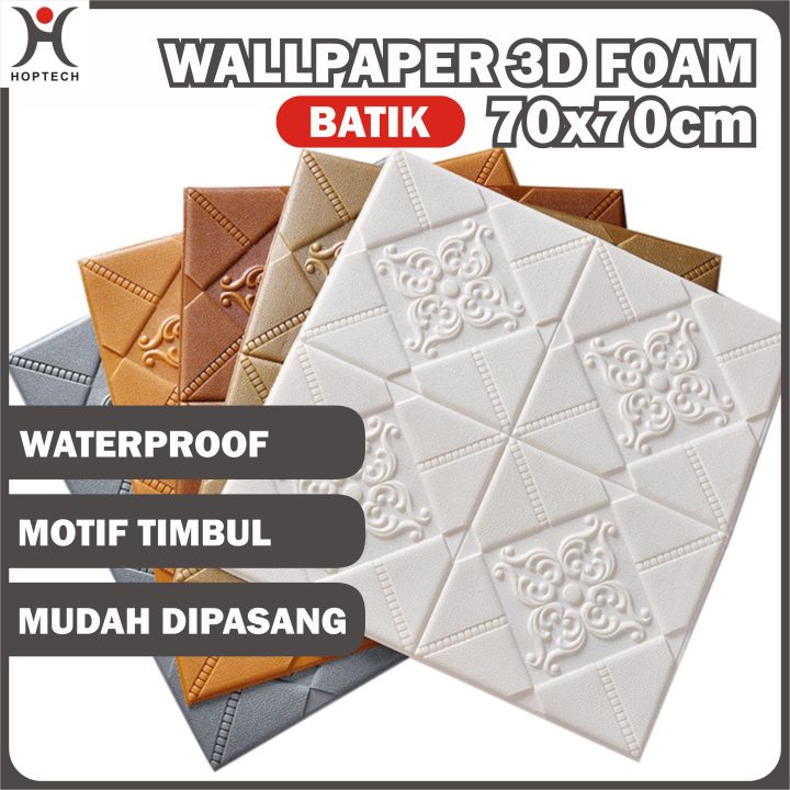Wallpaper Dinding 3D Motif Foam 70x70cm Walpaper Sticker Tembok Murah ...
