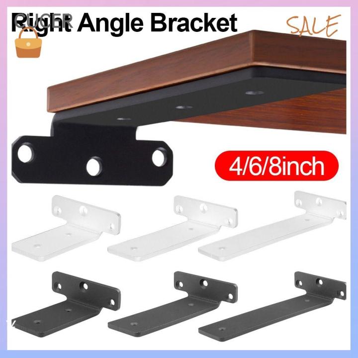 【COD&Fast Delivery】4-8 Inch Concealed Shelf Bracket White Black Steel ...