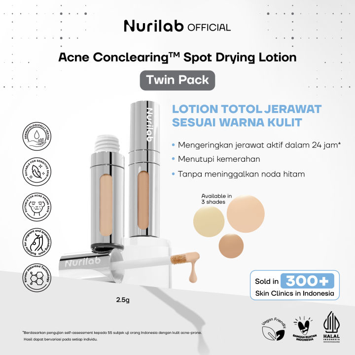 Nurilab - [TWIN PACK] Acne Conclearing Spot Drying Lotion 2.5g - Obat ...