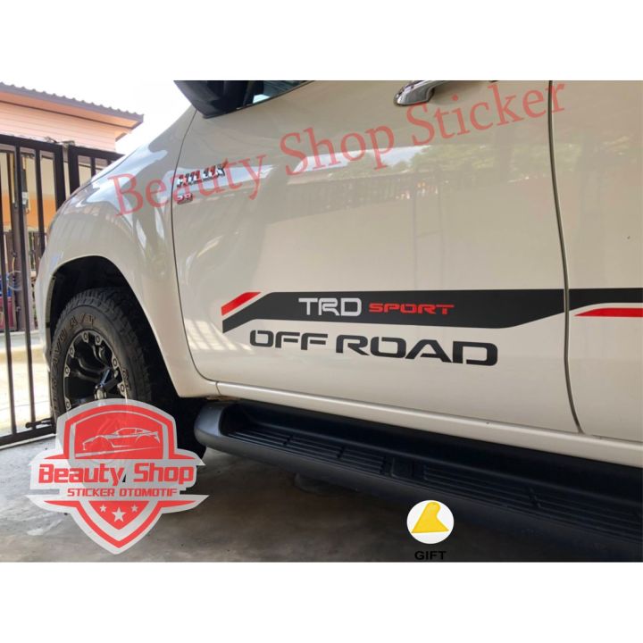 NEW PROMO STIKER HILUX STICKER MOBIL TOYOTA HILUX TRD SPORT OFF ROAD ...