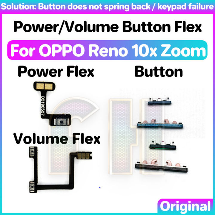 Power volume button flex For op oppo reno 10x zoom Side key Switch ON ...