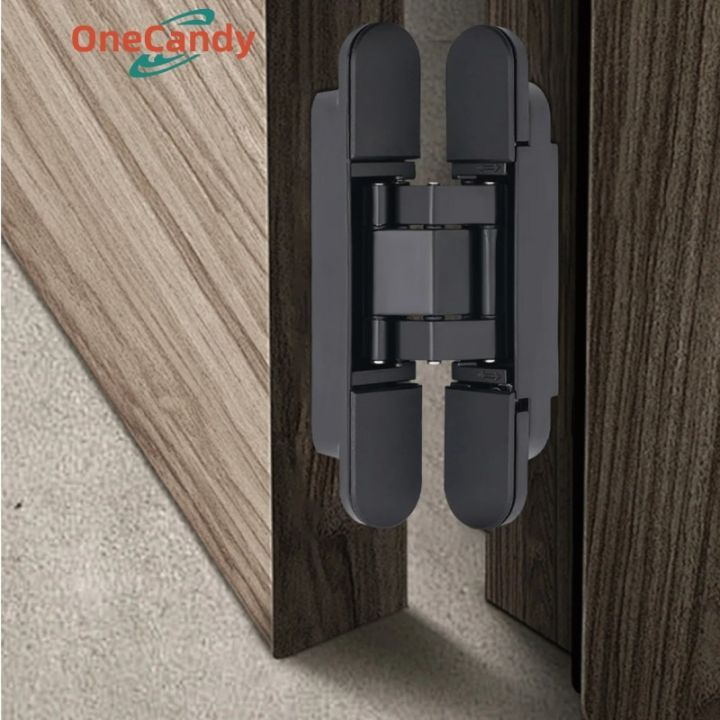 1PC Hidden Hinge Engsel Tanam Door Hinge Invisiblle Hitam Perak Engsel ...