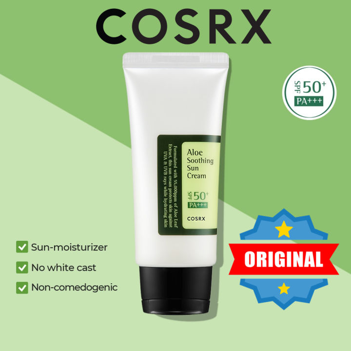 【Buy 1 Take 1】Cosrx Aloe Soothing Sun Cream SPF50 PA+++ 50ml Sunblock ...