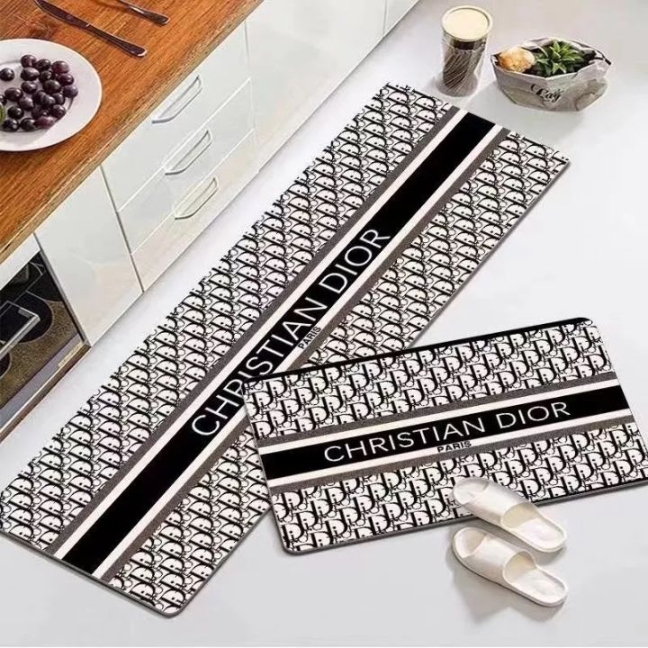 HB1 2in1 Designer Kitchen Floor Mats Luxury Brand Printed | Lazada PH