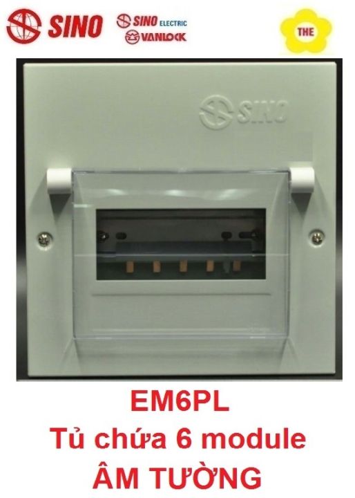 Tủ điện SINO - Chứa 6 đường ( 6 MODULE / 6 CỰC ) / TỦ ĐIỆN ÂM TƯỜNG KIM ...