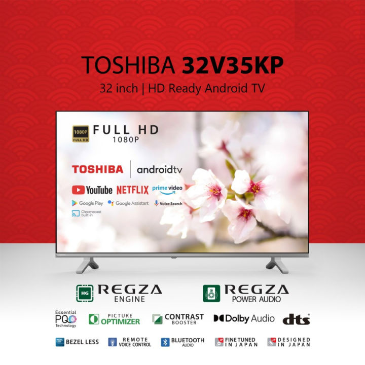 TOSHIBA 32V35KP LED HD SMART ANDROID TV 32 INCH | Lazada Indonesia