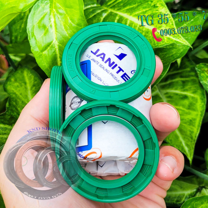 Phốt chặn dầu (nhớt, bụi) hiệu Janite TG 35*55*7(8), Phớt chặn dầu trục ...