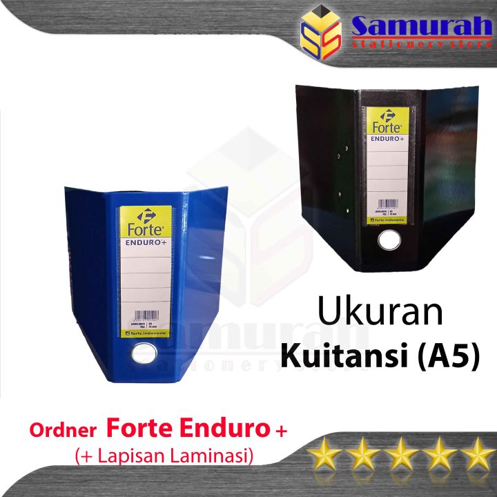 Ordner Forte Premium Enduro + Laminasi Ukuran Kuitansi / A5 Punggung 75 ...