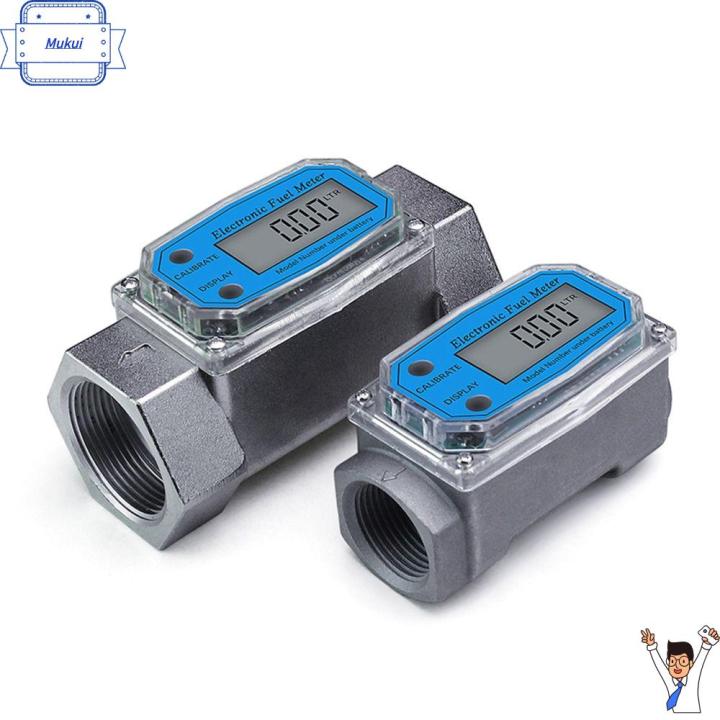 MUKUI Portable LCD Display 1/1.5/2 inch Digital Turbine Flow Meter PCB ...