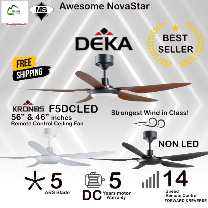 Deka 2024 Latest Model 56"/46" Ceiling Fan with 7+7 Speed Remote ...